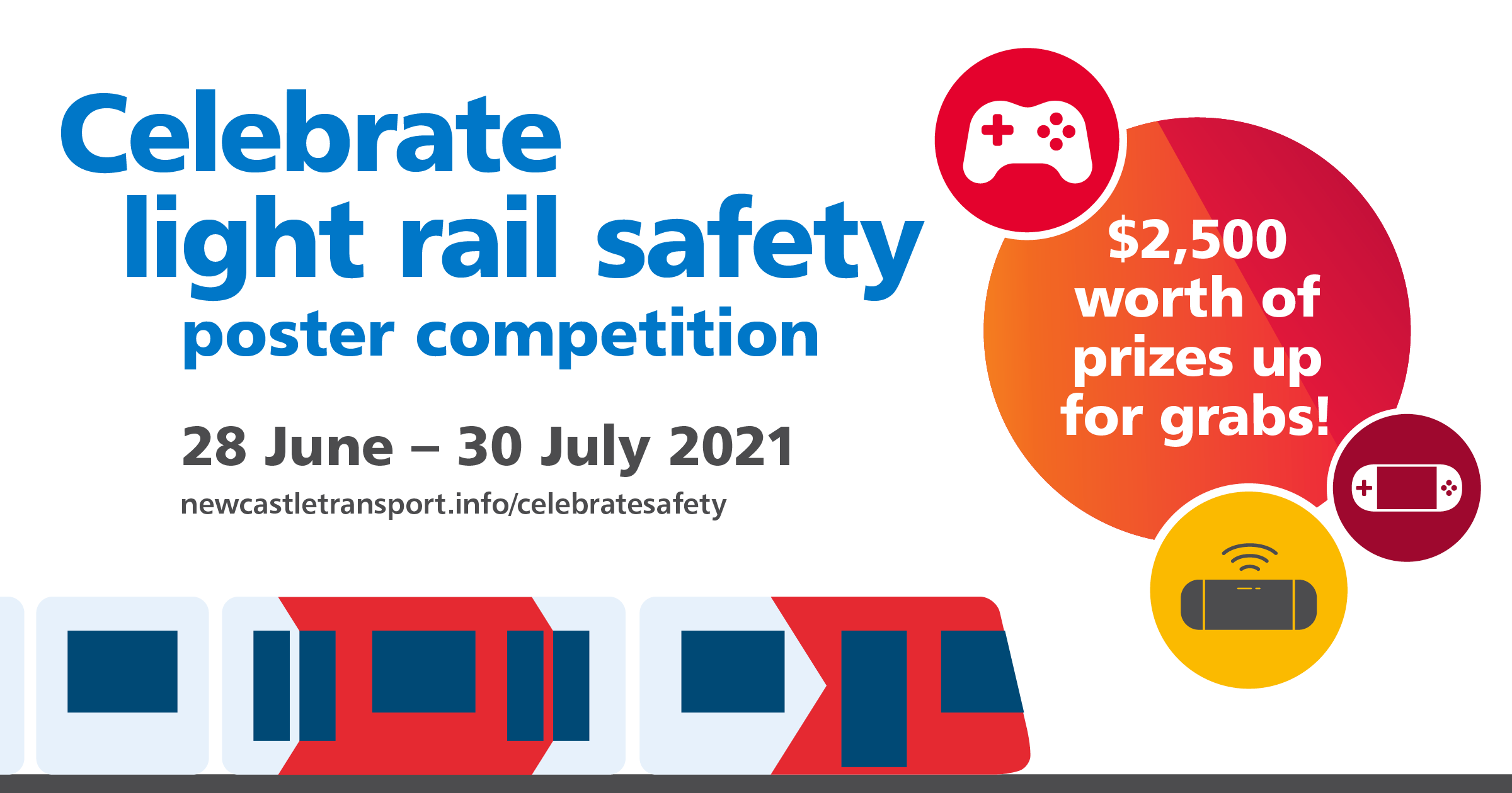 Celebrate light rail safety poster competition - Newcastle Transport